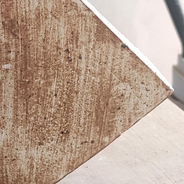 Ceramic Square Vase With Rust Color | Chairish