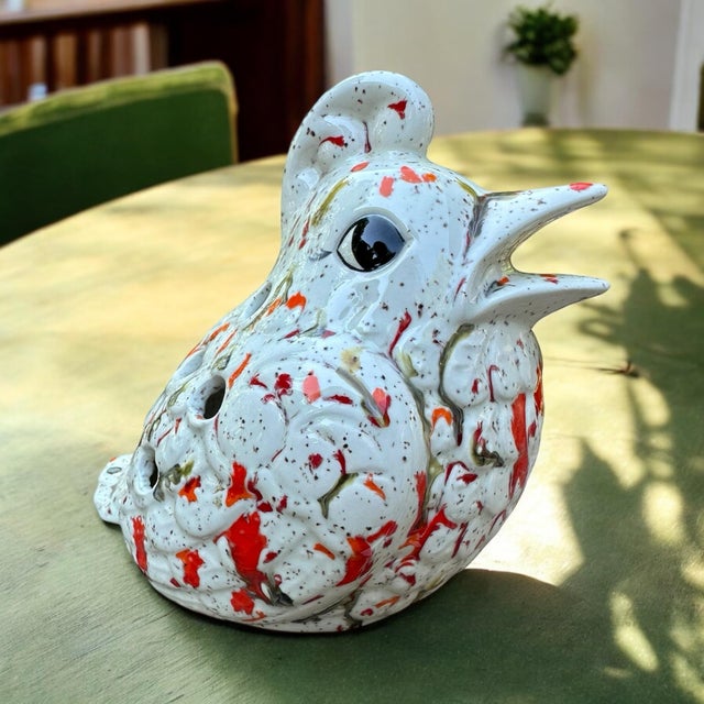 Vintage Splatterware Rooster Chicken Decor | Chairish