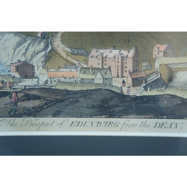 Antique 1693 John Slezer Prospect of Edinburg Dean Landscape Engraving ...