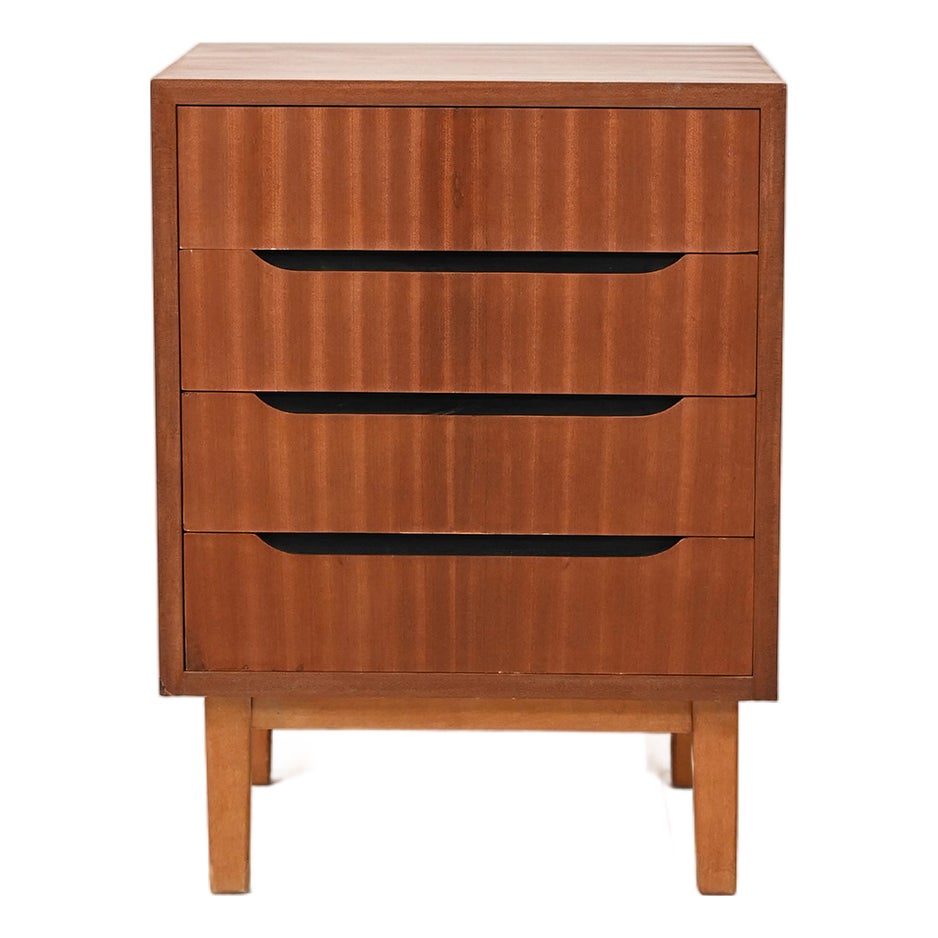 Small Scandinavian Mahogany Chest of Drawers, 1950s | Chairish