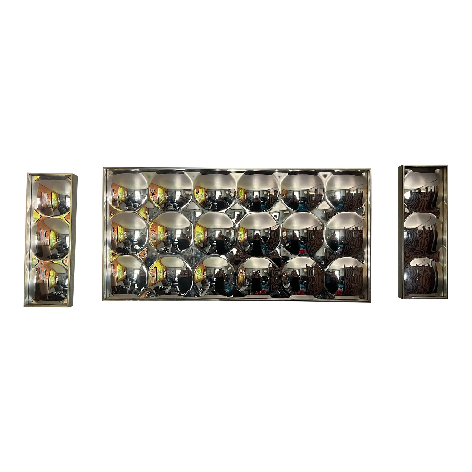 Vintage 1960s Era Space Age Mid-Century Era Bubble Plastic Framed Wall ...