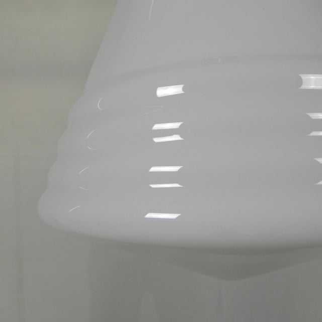 Art Deco Pendant Lamp with Opaline Glass Shade, 1930s | Chairish