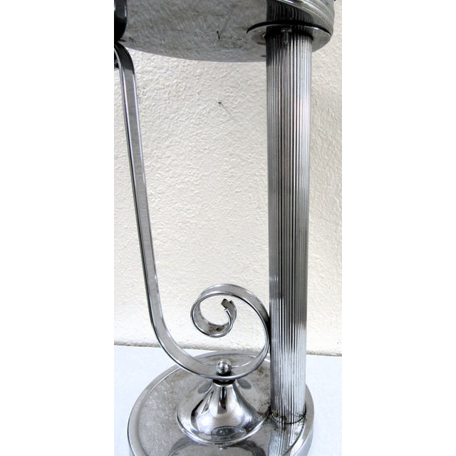 1930s Art Deco Walter Van Nessen Brass Laminate Chase Lazy Boy Chrome ...