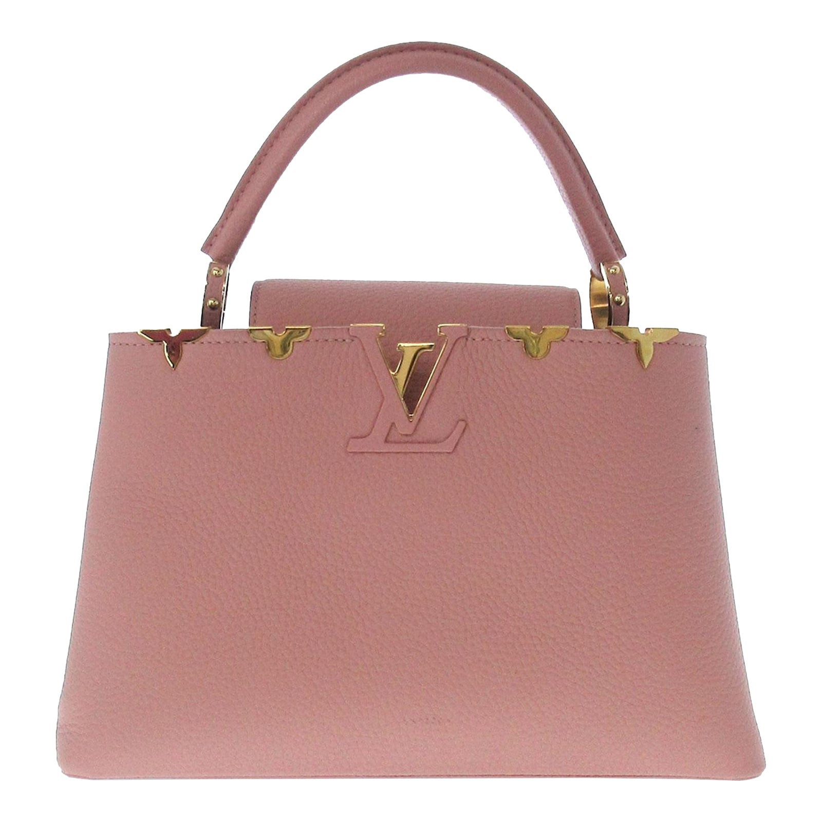 Louis Vuitton Taurillon Embellished Flower Crown Capucines Pm Satchel ...