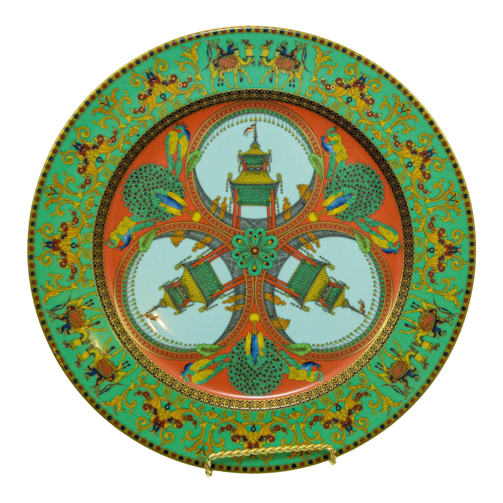 Gianni Versace for Rosenthal Le Voyage De Marco Polo Porcelain Plate ...