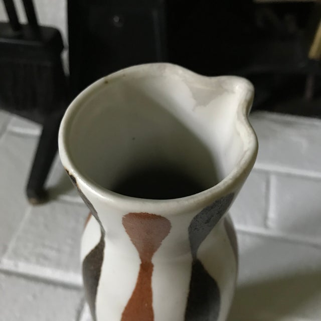 Frank Mann Mid Century Pottery Pitcher | Chairish