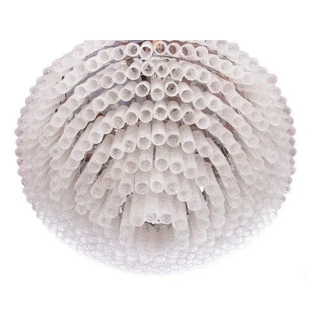 1960 Large German Doria 465 Murano Glass Tube Ballroom Chandelier ...