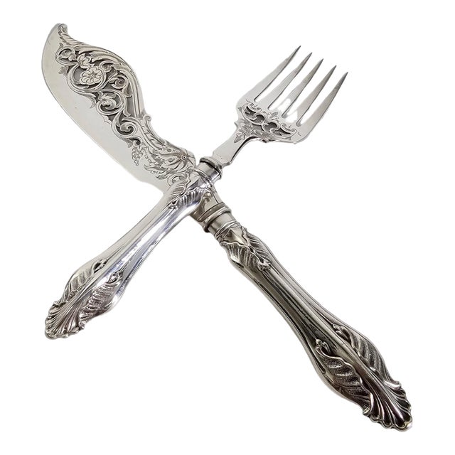 William Hutton & Sons English Victorian Silver Plated Cutlery Set ...