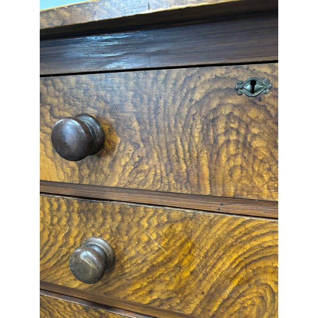 Antique English Scumbled Chest of Drawers | Chairish