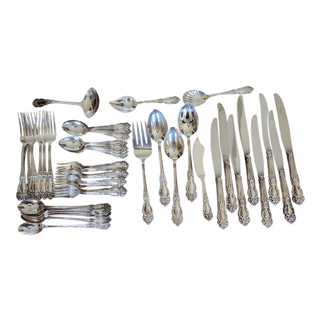 Reed and Barton Tiger Lilly Silverplate Flatware | Chairish