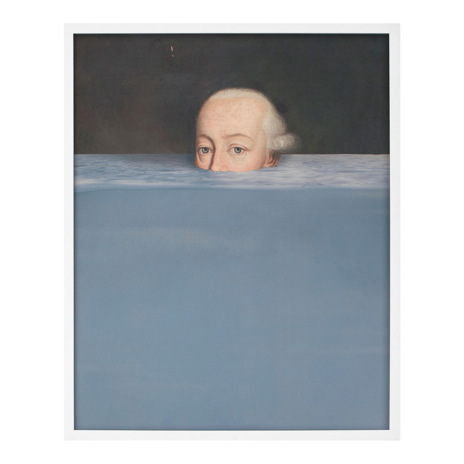 1950s Dada Inspired Pastel Portrait Modern Framed Wall Art | Chairish