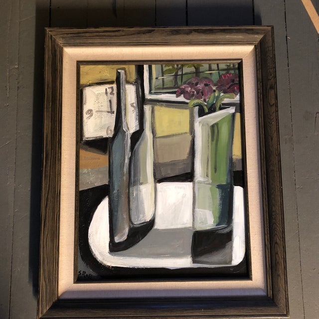 Original Stewart Ross Contemporary Modernist Still Life Painting | Chairish