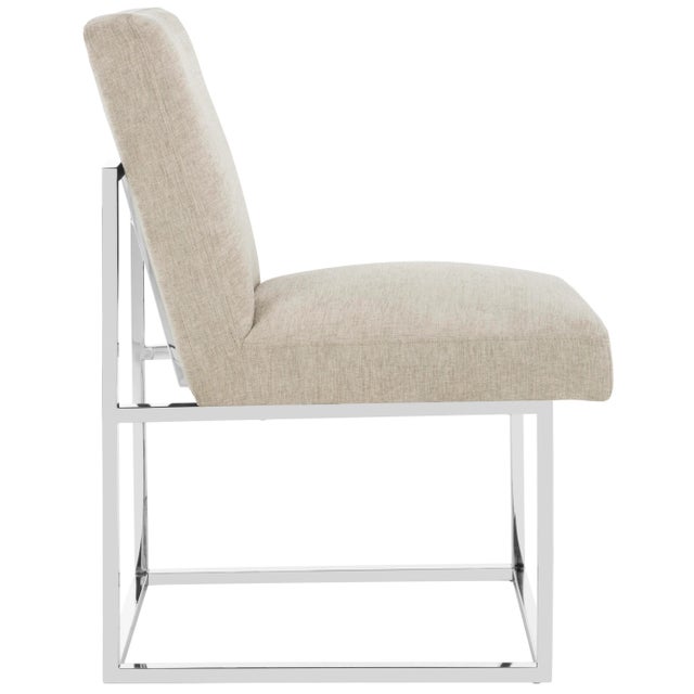 Velvet Side Chair in Hemingway Silver | Chairish