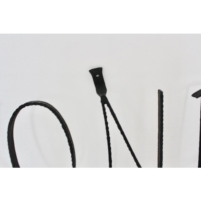 Austrian Wrought Iron Business Sign, 1950s | Chairish