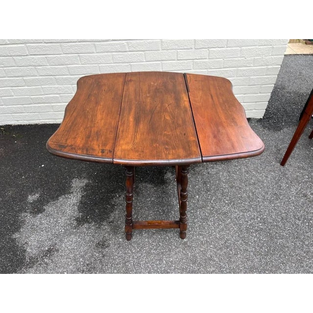 Early 20th Century Antique Pine Drop Leaf Table | Chairish