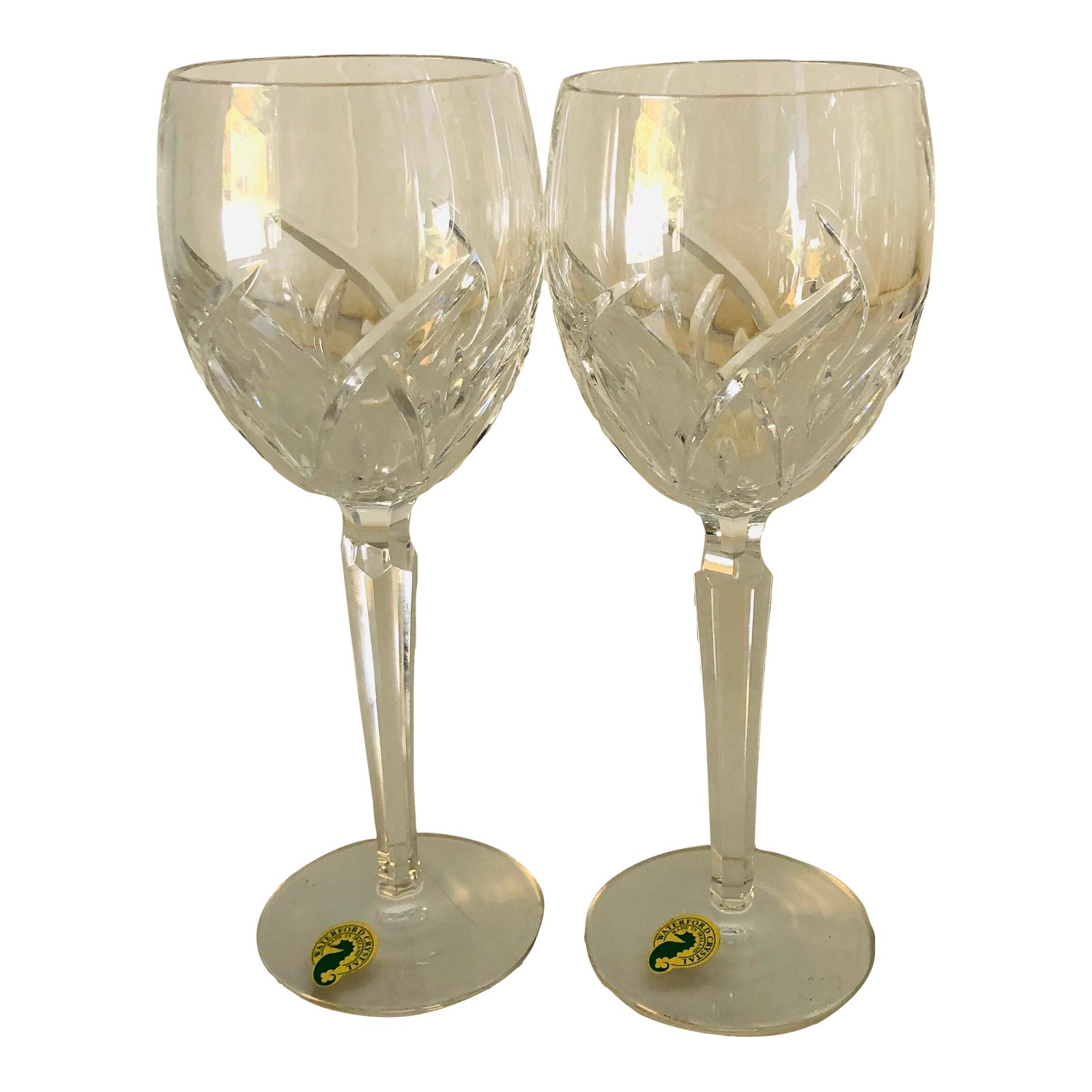 Contemporary Waterford Crystal "Lucerne" Pattern Wine Glasses- Set of 2 ...