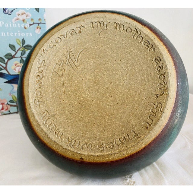 Vintage Stoneware Pottery Planter Signed Dahl With Zuni Prayer on the ...