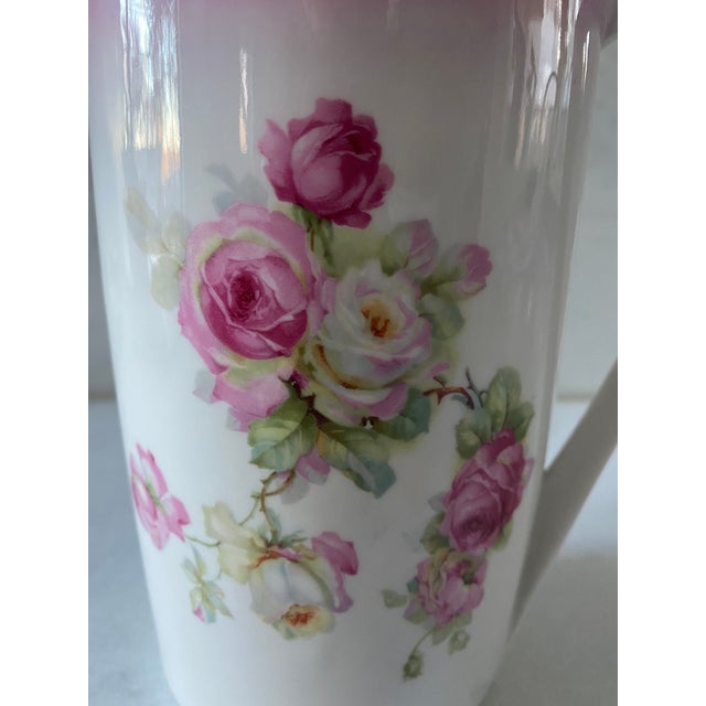 Pink Antique German Chocolate Pot Set - 13 Pieces | Chairish