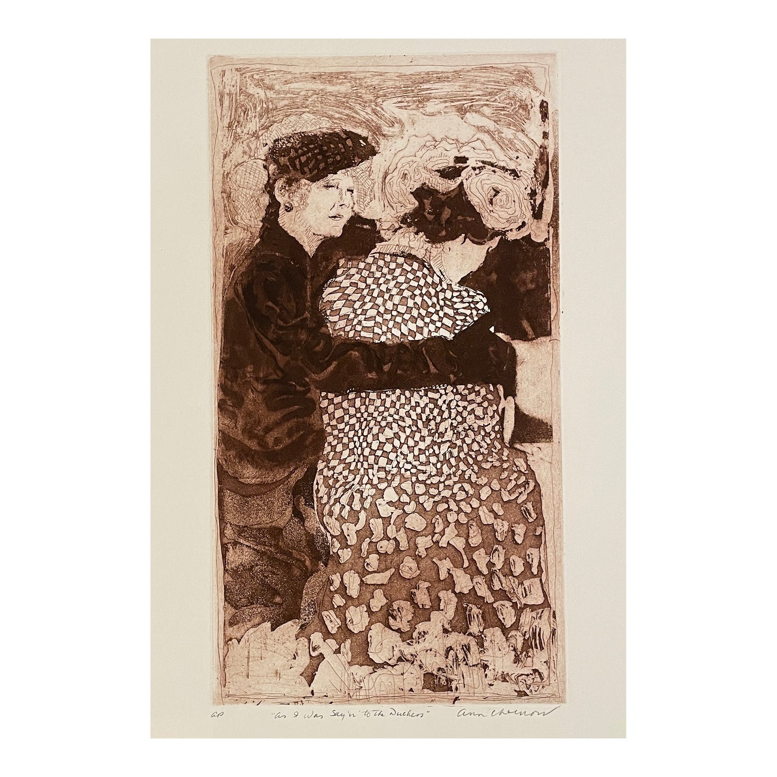 1994 Ann Chernow as I Was Saying to the Duchess Aquatint | Chairish