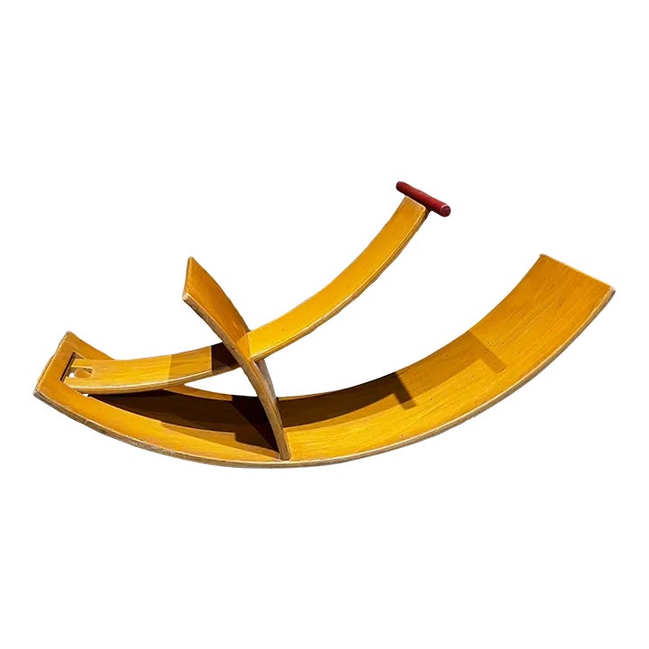 1990s Stokke Norway Children's Wood Rocking Horse Hippo by Wolfgang ...