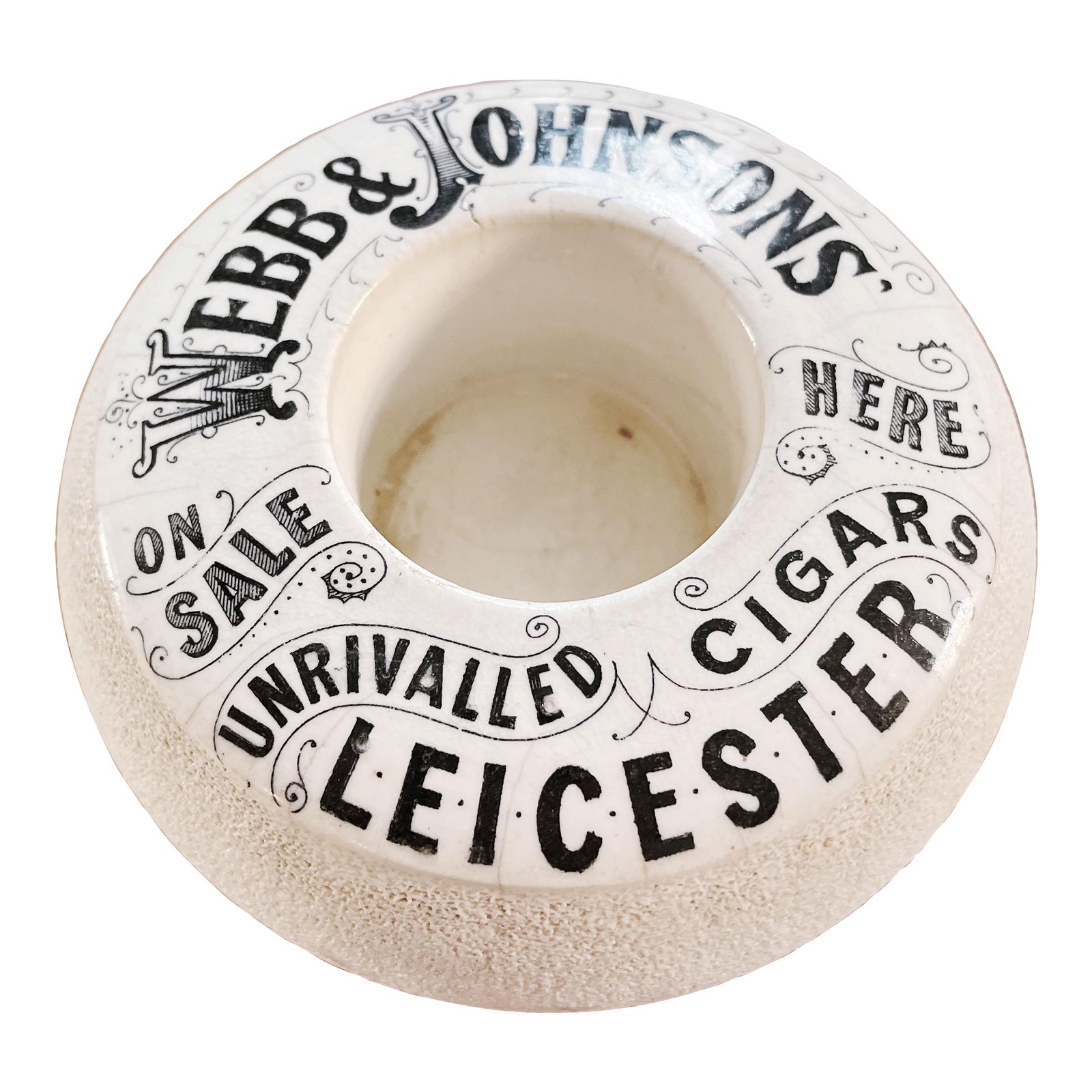 Antique English Webb & Johnsons Cigars Advertising Match Striker | Chairish
