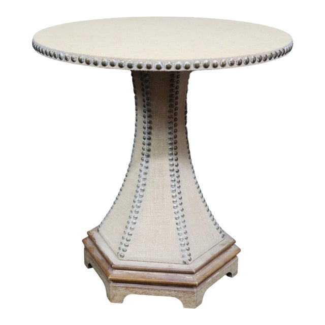 Linen Cocktail Table | Chairish