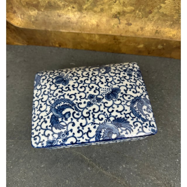 Vintage Japanese Phoenix Ware Playing Card Box | Chairish