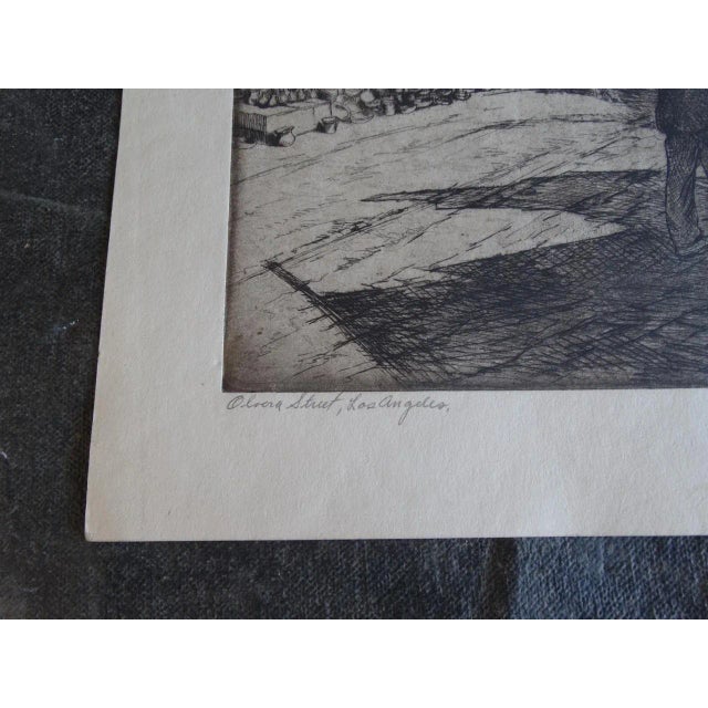 Emil Kosa Jr (1903-1968) - Olvera Street, Los Angeles - Etching | Chairish