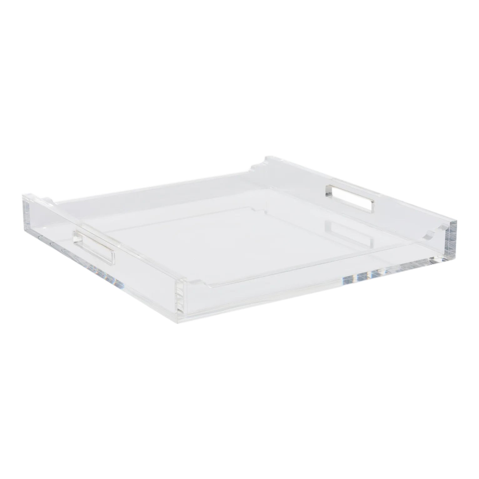 Hanson Square Tray - Transparent | Chairish
