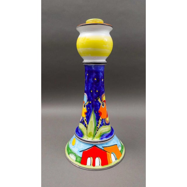 Mid 20th Century Nino Parrucca Italy Hand Painted Fish Art Pottery ...