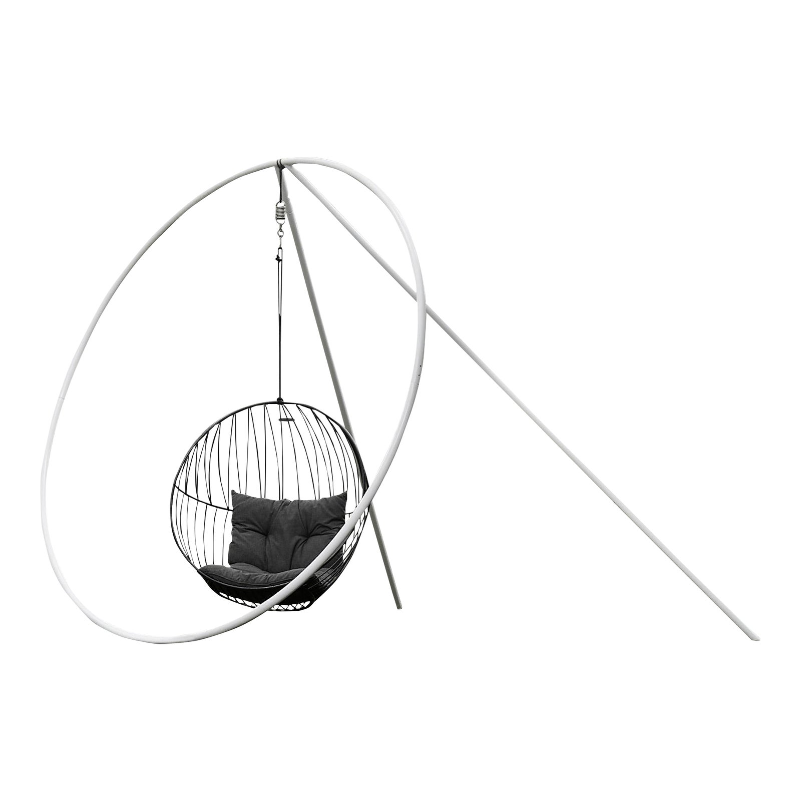 Modern Outdoor Hanging Bubble Chair Swing With Full Circle Stand ...