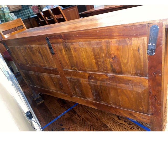 Basque Weathered Light Brown Solid Wood Buffet | Chairish