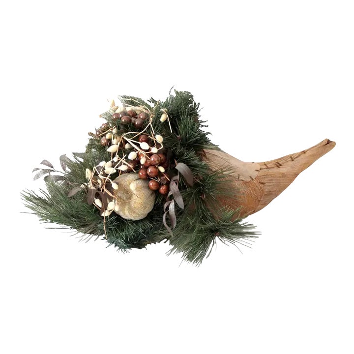 Vintage Large Holiday Cornucopia Display | Chairish