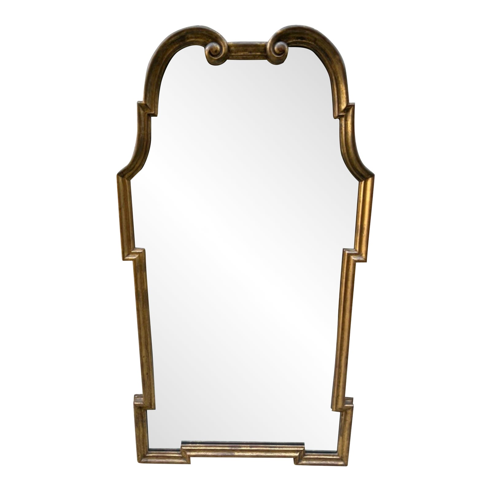 Vintage Neoclassical Italian Palladian Arched Mirror With Gilded Frame ...