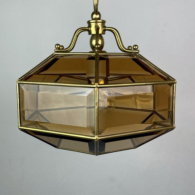 Vintage 1960s Diamond Pendant Lamp Italy | Chairish