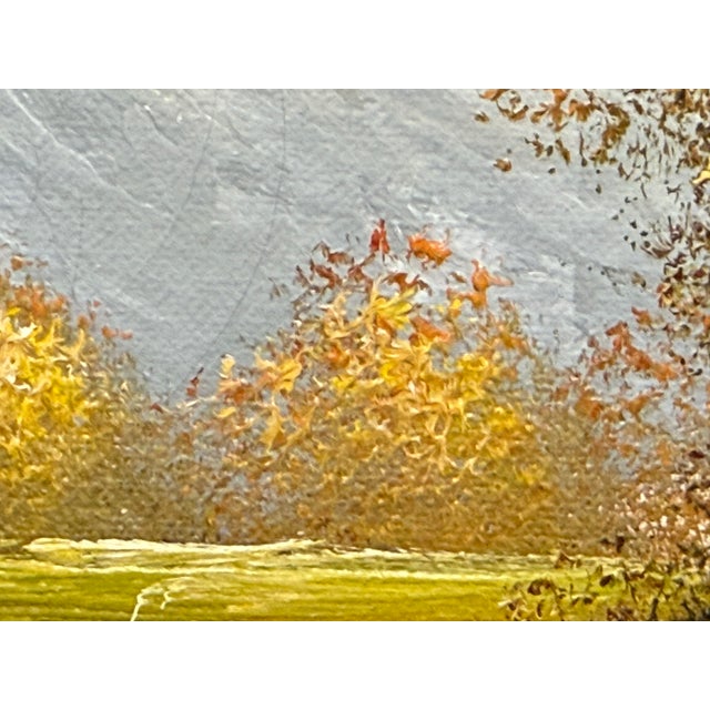 Artist Barry Vintage Mid 20th Century Mountain Landscape Oil Painting ...