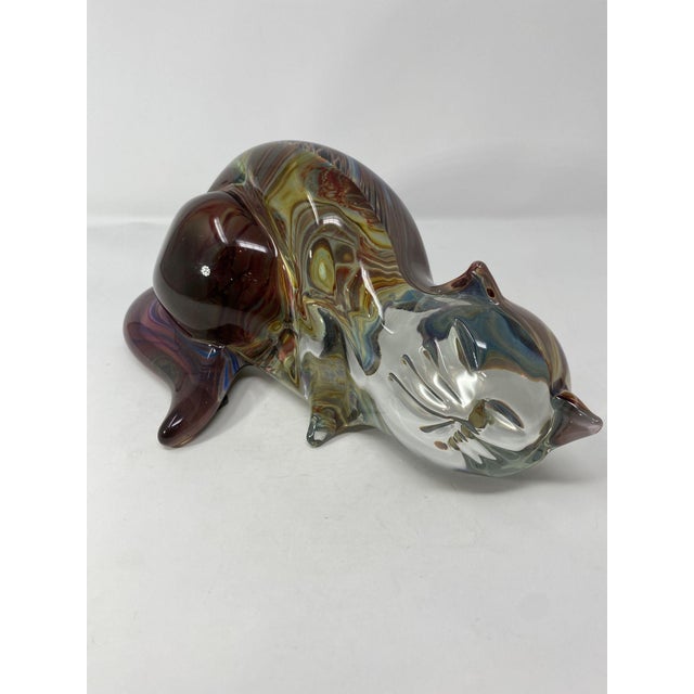 Murano Glass Cat | Chairish