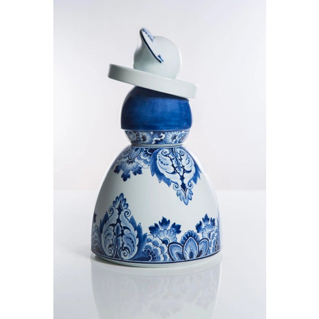 Royal Delft Proud Mary Large Figurine, Hand Painted in Blue Floral ...