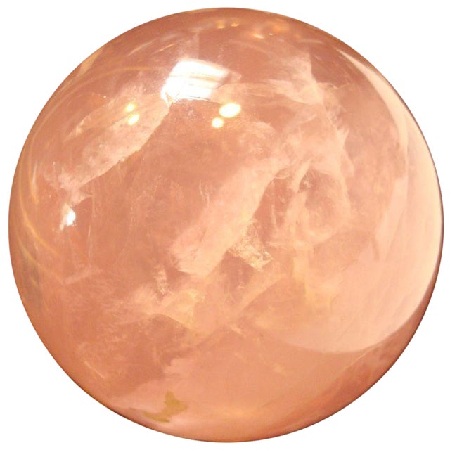 Star Rose Quartz Crystal Sphere | Chairish