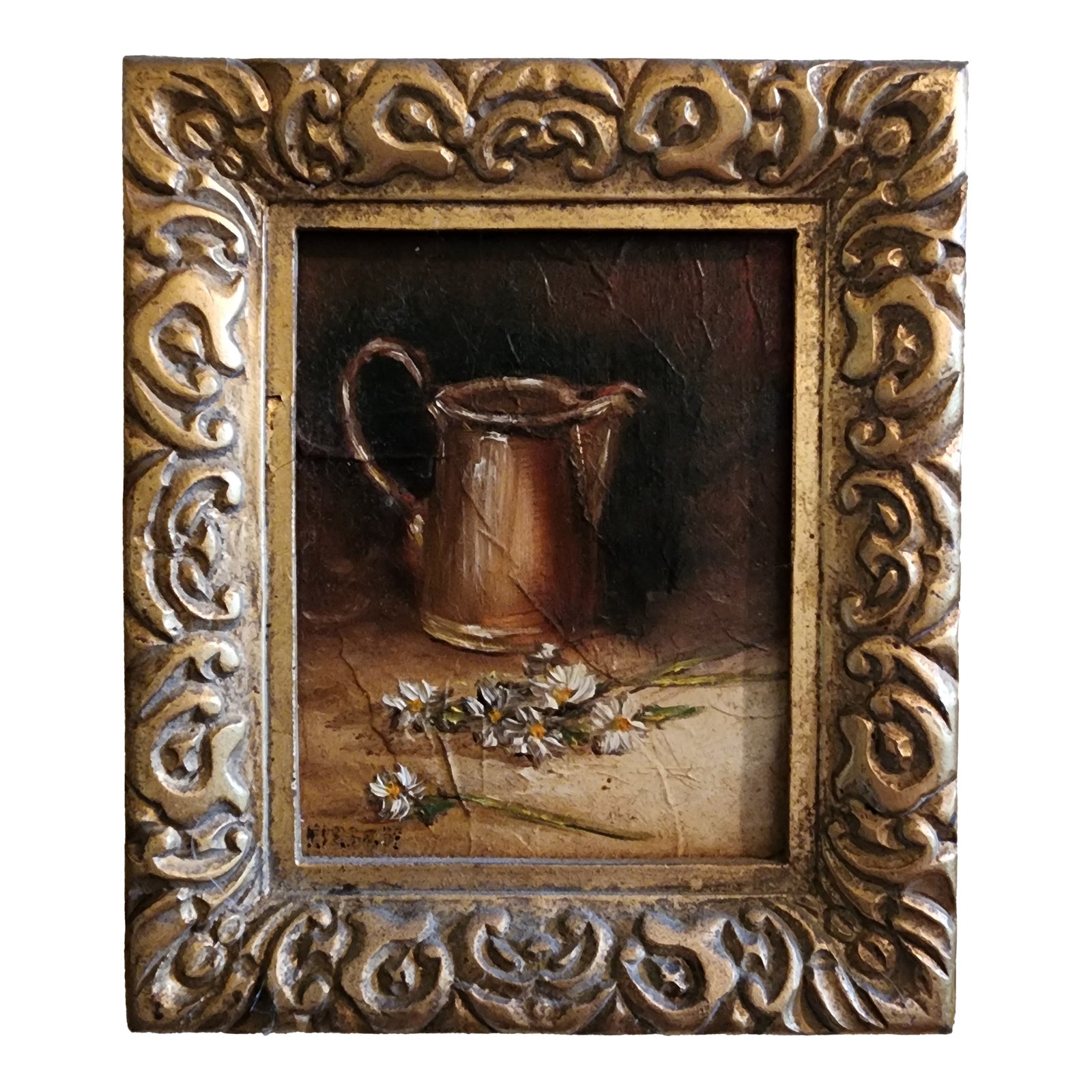 1950s Prepping for Daisies Original Painting by Frederick Drew Kirsch ...