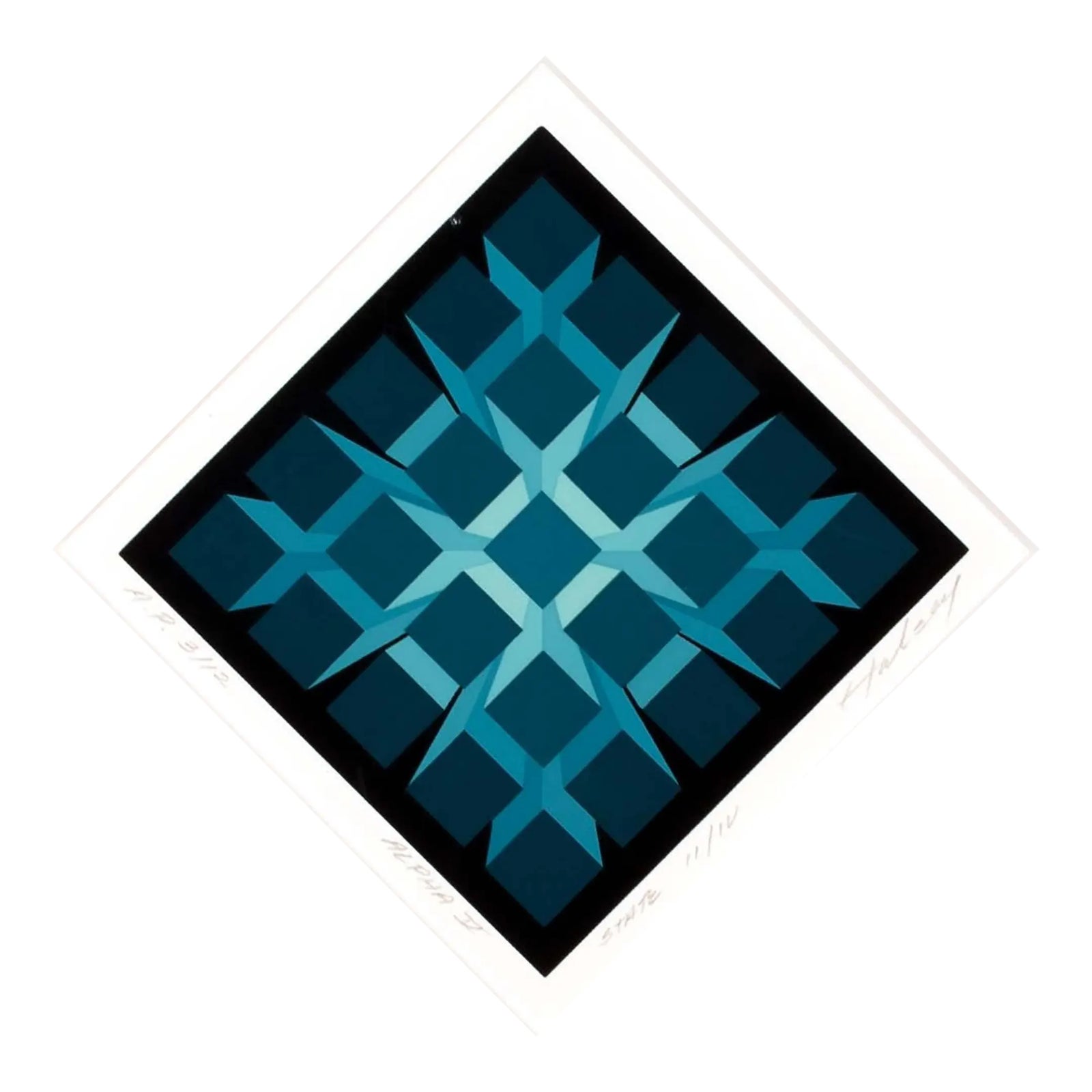 Brian Halsey Alpha v Serigraph Ap 3/12 State Ii/Iv Signed Unframed ...