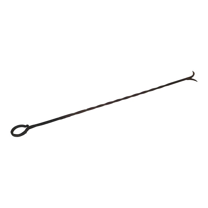 Large Hand Forged Wrought Iron Fire Poker C 1920 | Chairish