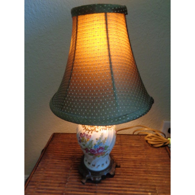 Vintage 1920s Small Bedside Lamp Signed | Chairish