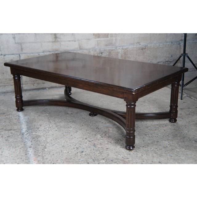 Vintage Bausman Rectangular Benchmade Coffee Cocktail Table Walnut Finish | Chairish