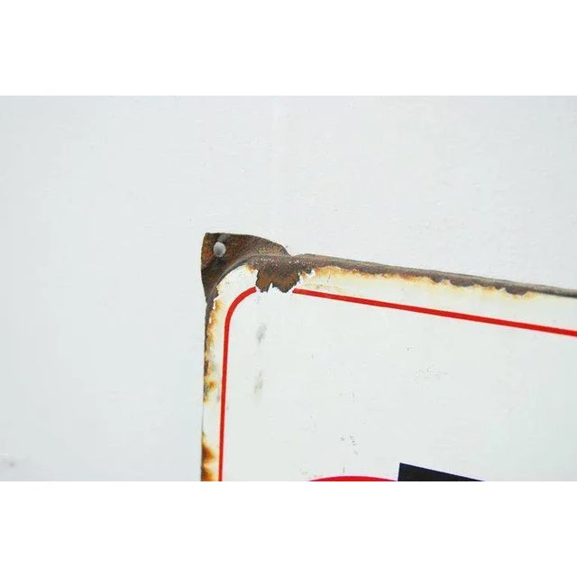 Antique Dutch Metal Farm Animal Feed Sign | Chairish