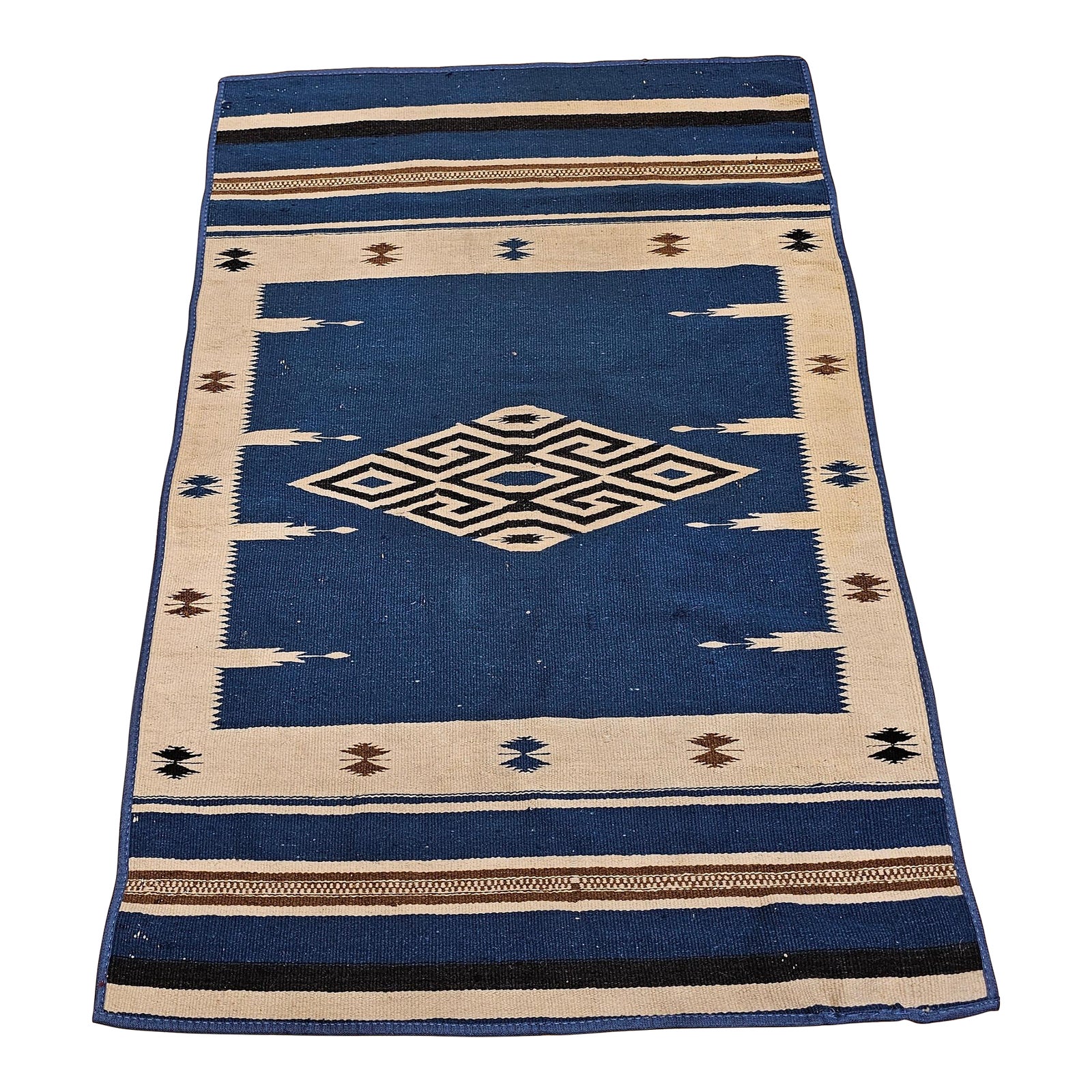 Early 20th Century Saltillo Serape Kilim Rug | Chairish