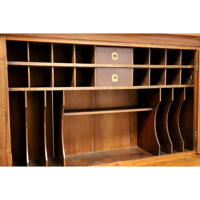 Antique 19th Century Walnut Railroad Paymaster Desk | Chairish