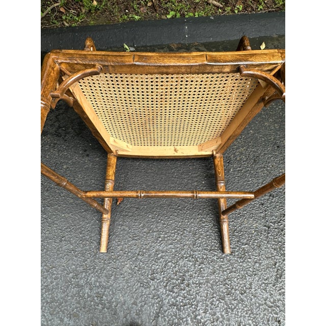 Hollywood Regency Chinese Chippendale Style Faux Bamboo Armchair, Desk ...