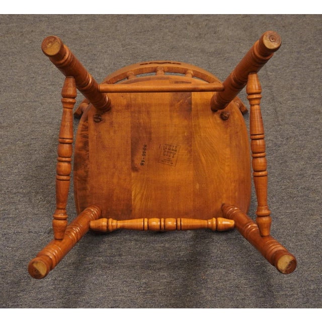 Tell City Solid Hard Rock Maple Colonial Style Spindle Back Dining Side ...