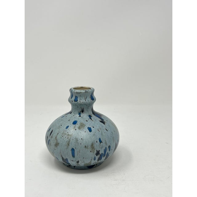 Vintage Mid 20th Century Ceramic Splatterware Candlestick Jug | Chairish